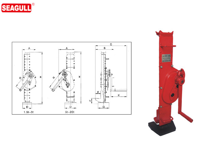 1,5 Tonne - 25 Tonne mechanischer Bau-kleine Winde mit langem Berufsleben